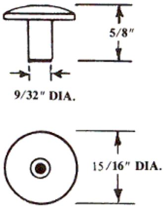 CD Insulation Mushroom Cap Washer / Navy Cap